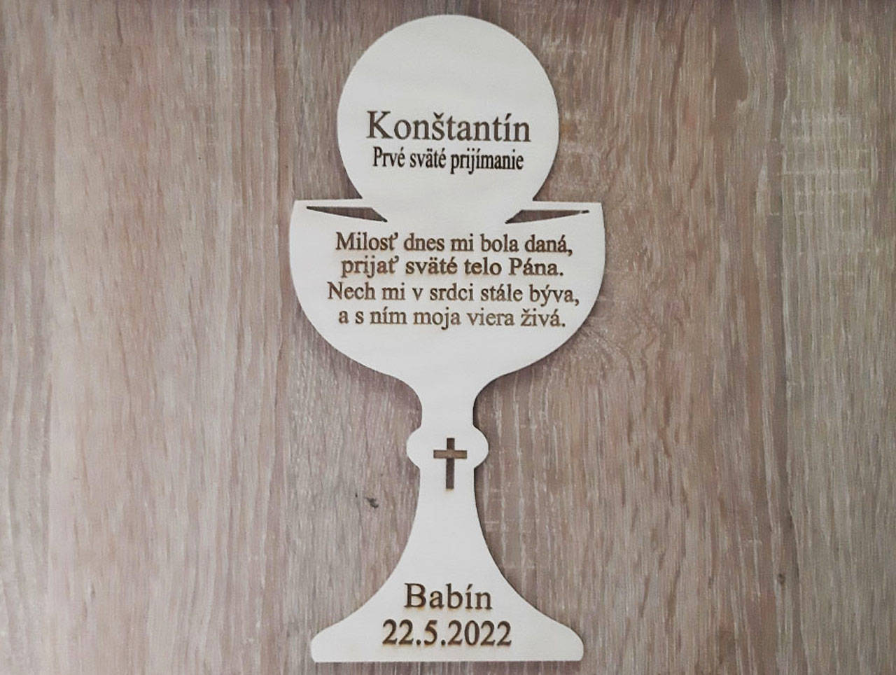 Kalich s hostiou + gravírovanie / babincan - SAShE.sk