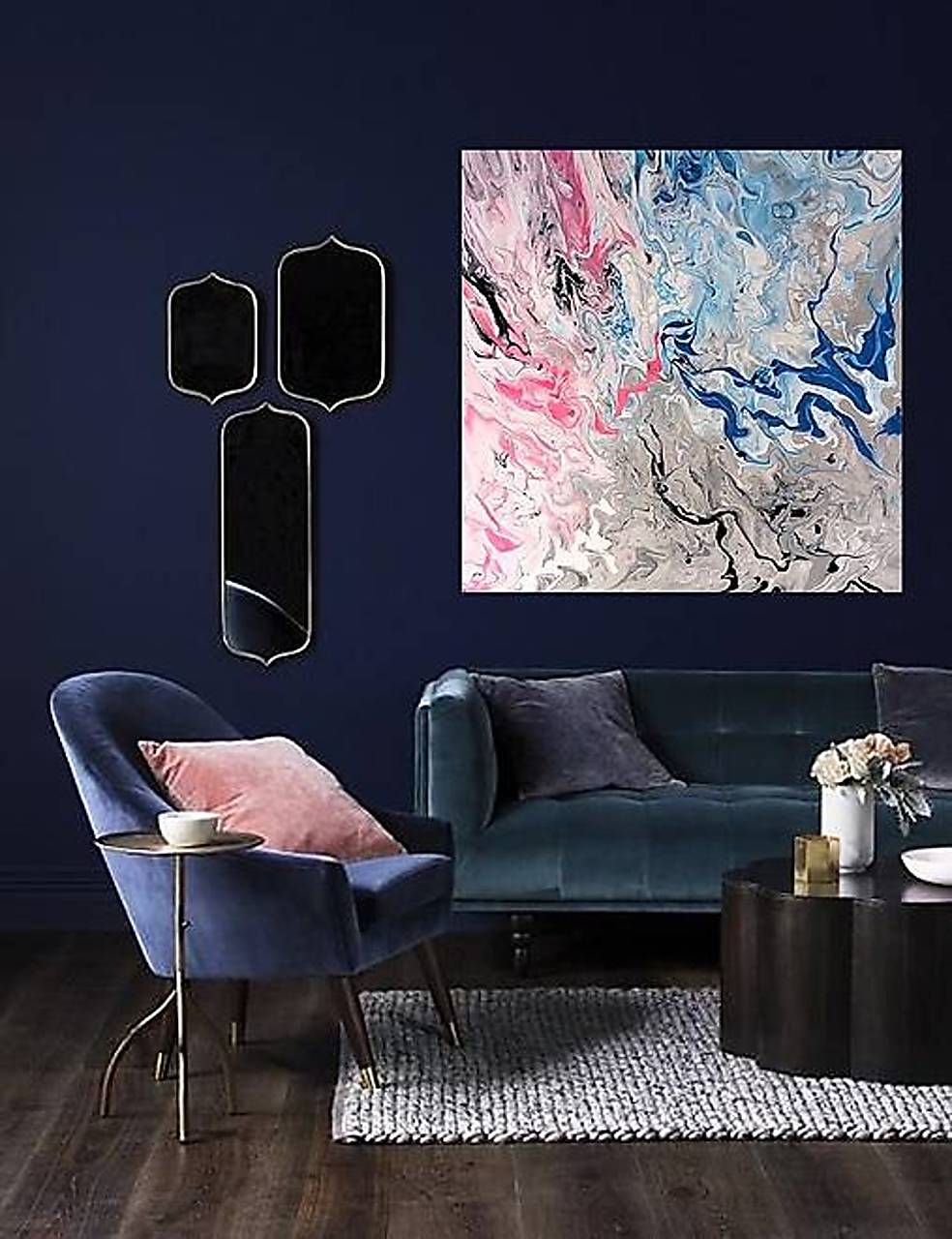 Pastelový sen_70x70 / BocArt - SAShE.sk - Handmade Obrazy