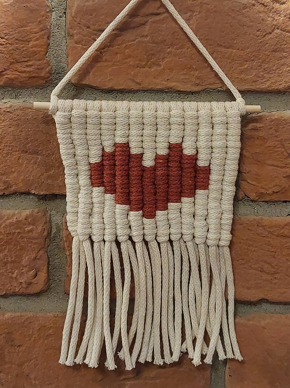 Pixel macramé Srdce / nellu - SAShE.sk