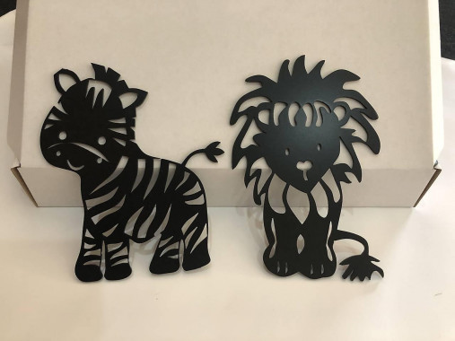 Safari sada - zebra + lev / carokovu - SAShE.sk