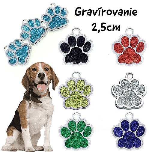 Gravírovaná labka - prívesok väčší / KREATIVNADIELNA7 - SAShE.sk