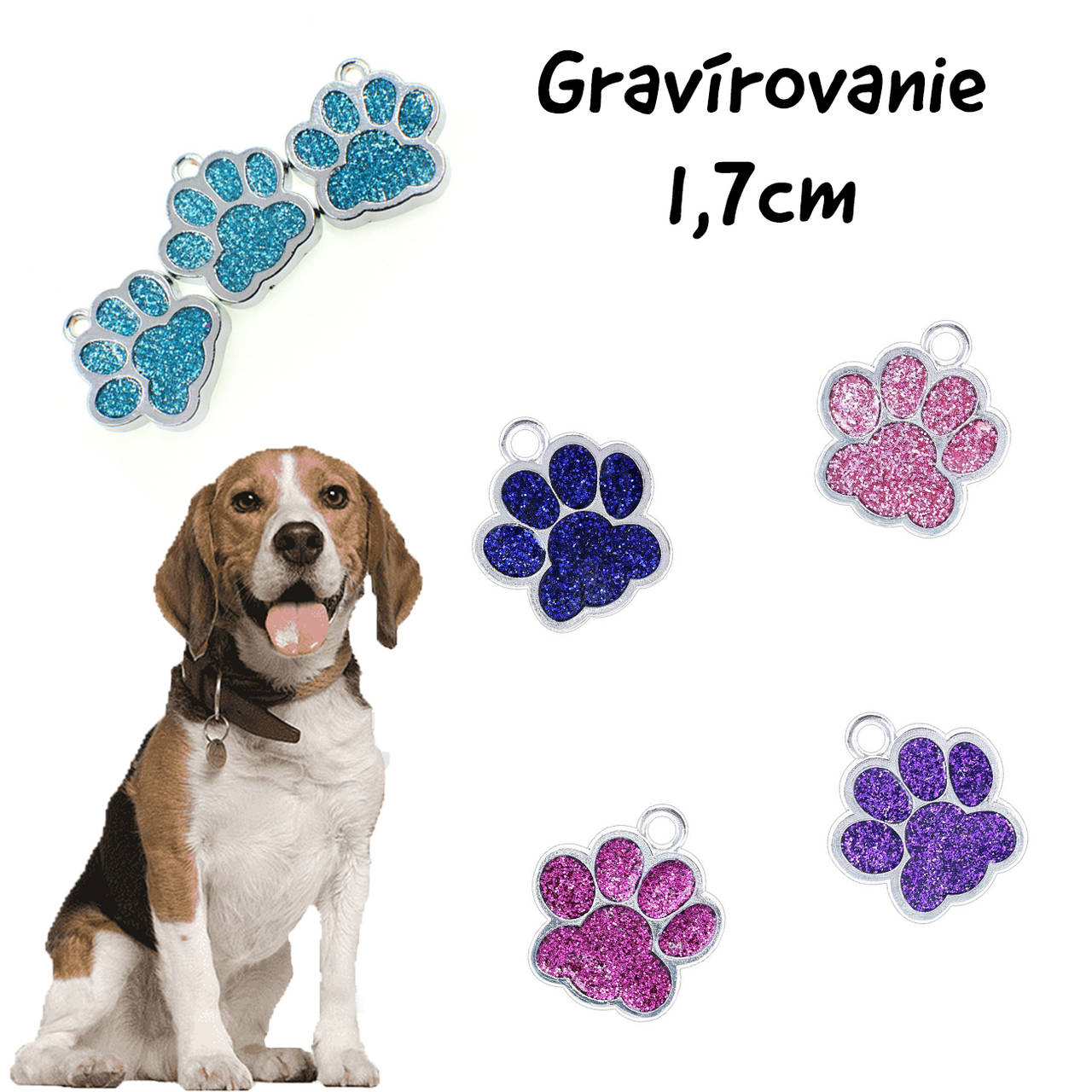 Gravírovaná labka - prívesok menší / KREATIVNADIELNA7 - SAShE.sk