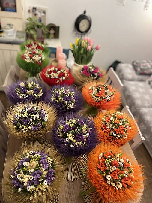 Slamená kytica / Kvetinovyatelier - SAShE.sk