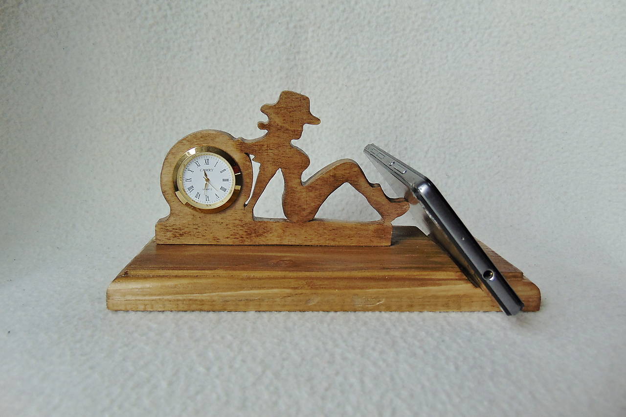 Stojan na mobil s hodinami / Kamko.Kamka - SAShE.sk