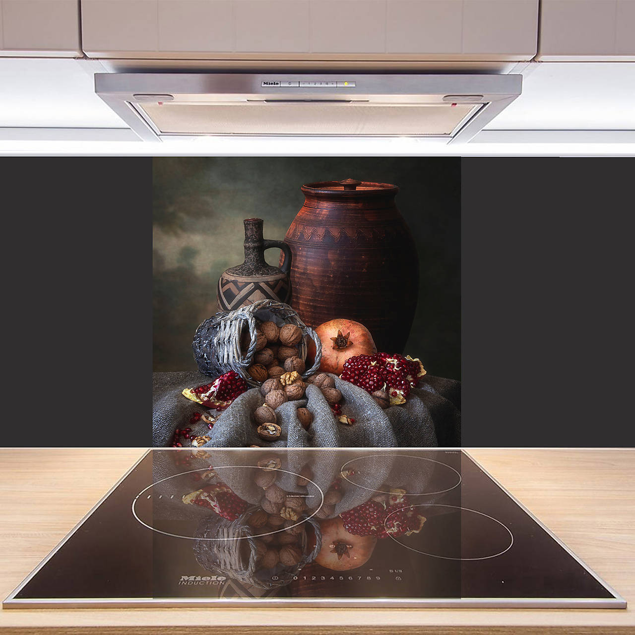 Kuchynská zástena za sporák - kalené sklo Štruktúra 2/4 / sklo-design ...