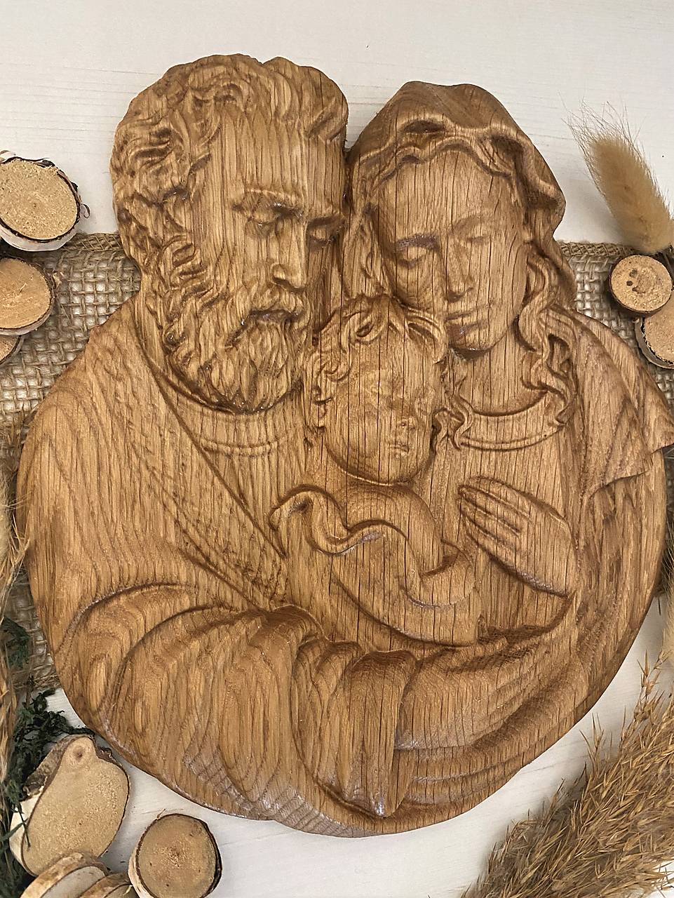 Obraz Svätá rodina v náručí (dub) / Krizikovo - SAShE.sk