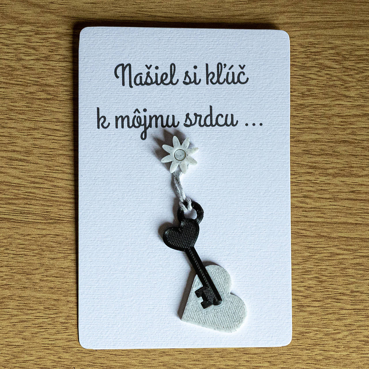 3D pohľadnica Odomknuté srdce mramorové / abanas - SAShE.sk
