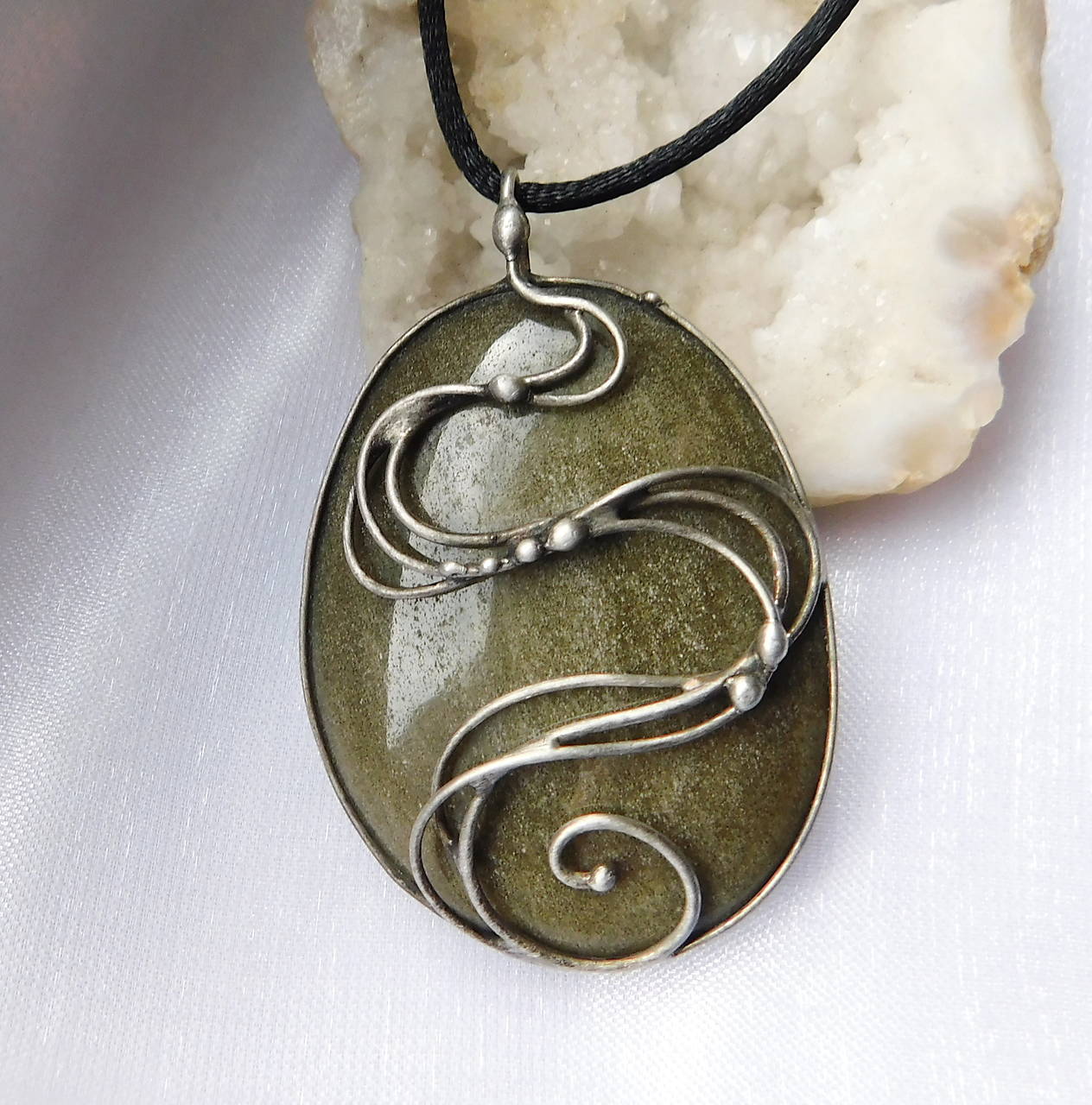 Prívesok so zlatým obsidiánom \RIVKA\ / LittleAngel - SAShE.sk ...