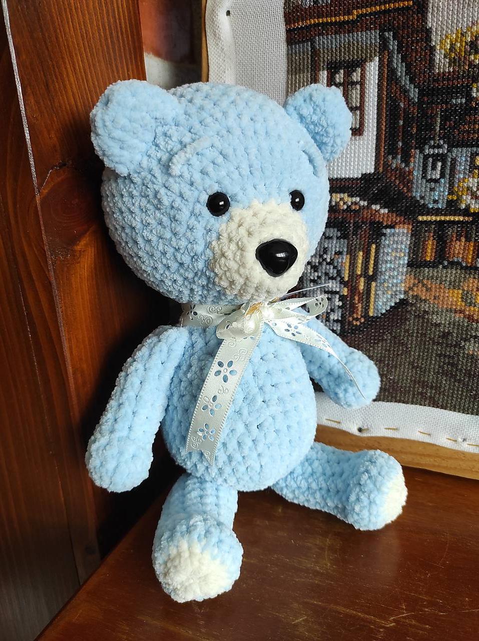 Modry medvedik 25cm / bohuska - SAShE.sk