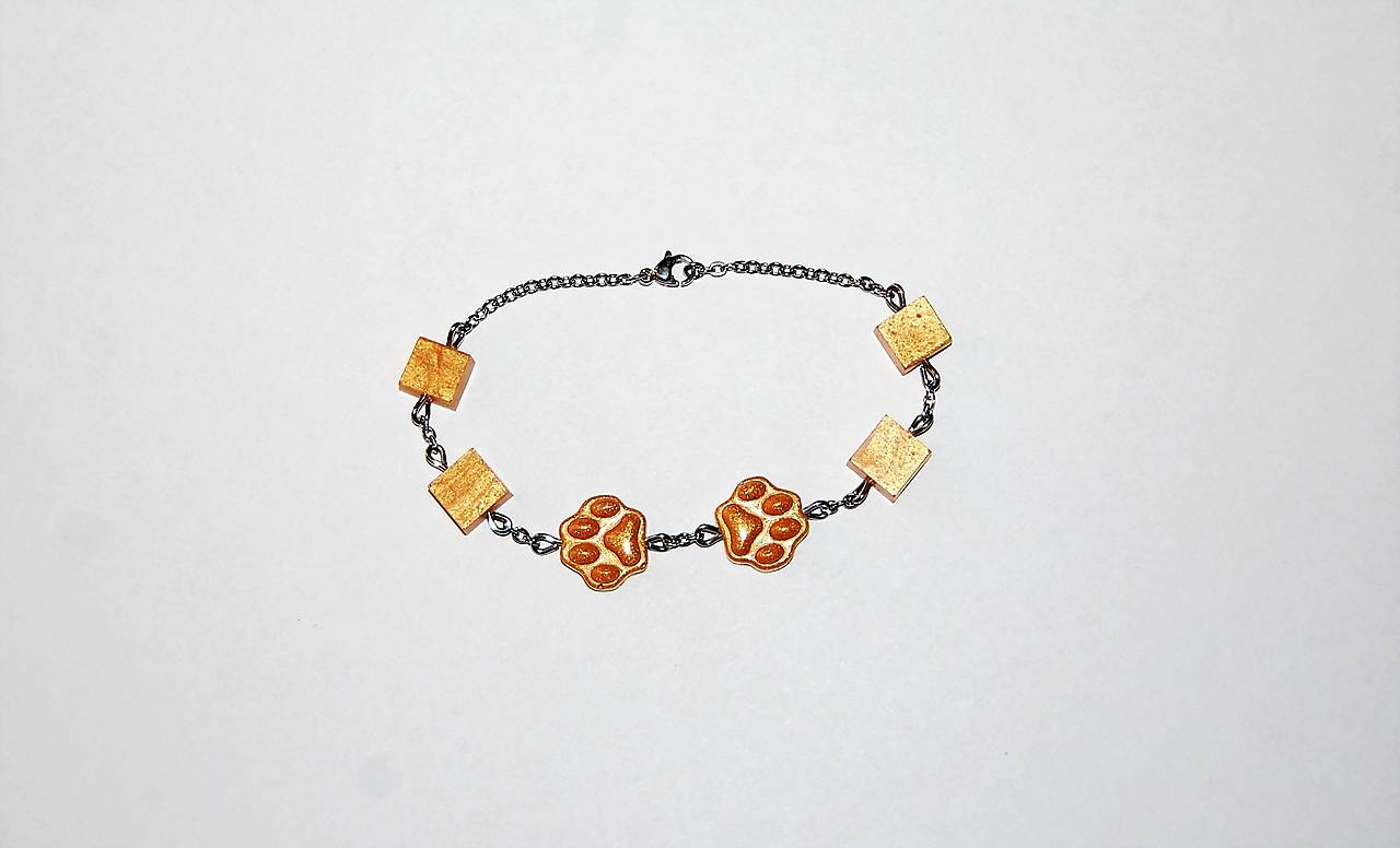 Náramok - Psie labky 1 / DREWART - SAShE.sk