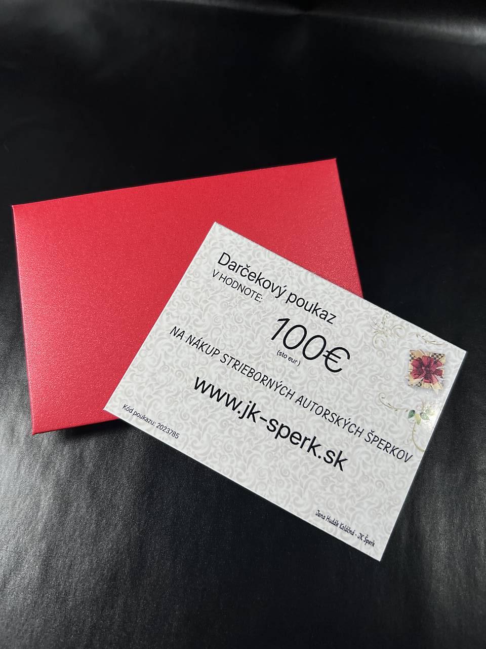 Darčekový poukaz v hodnote 100€ / JKsperk - SAShE.sk