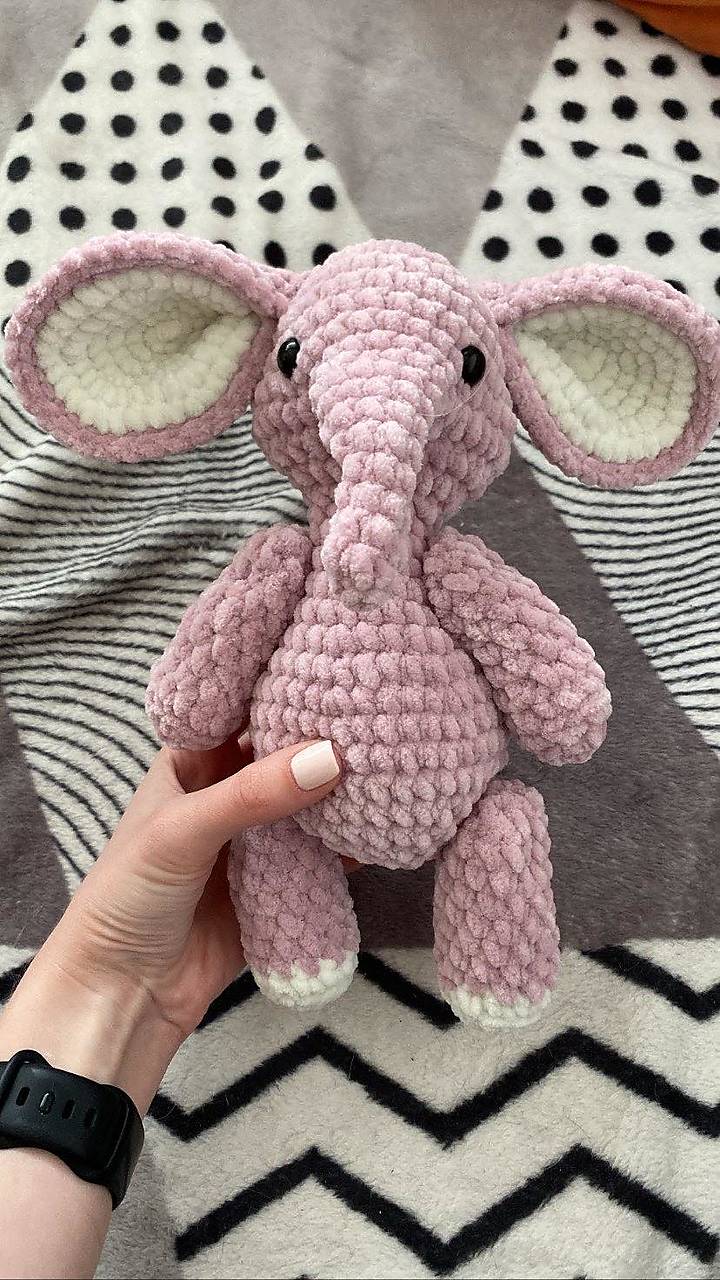 Háčkovaný sloník / justtoycrochet - SAShE.sk