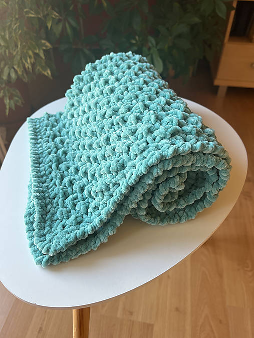 Ručně pletená deka pro miminko do kočárku / KnittyLya - SAShE.sk