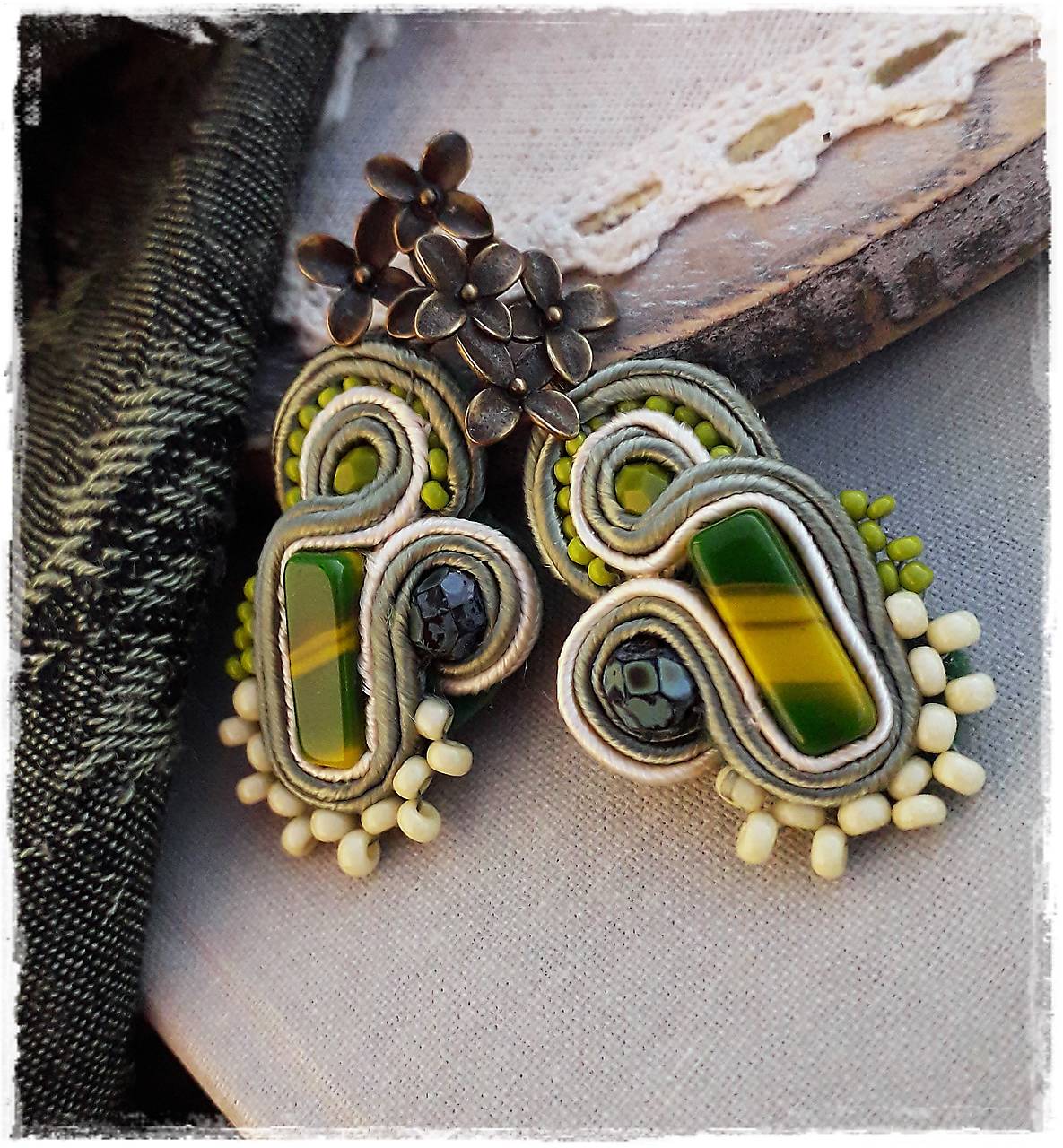 Ranná rosa / shangri-la - SAShE.sk - Handmade Náušnice