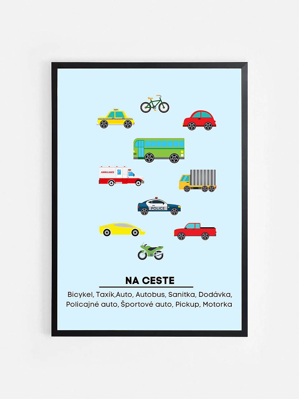 Set 2 Plagáty Autá a Lietadlá, obrázok do detskej izby, art print / H2O ...