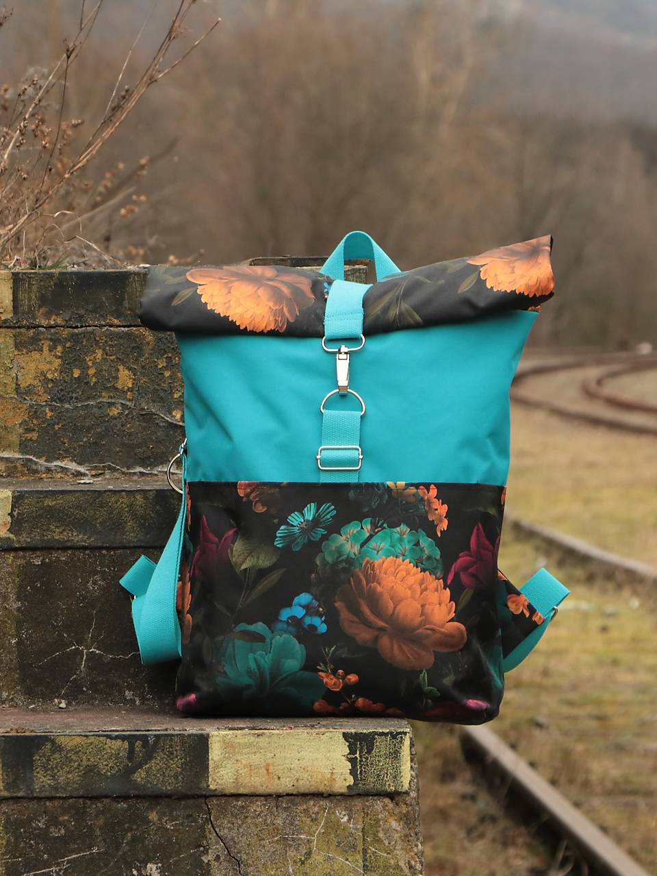 Roll top batoh L „ nostalgia “ nepremokavý / Barborka1984 - SAShE.sk