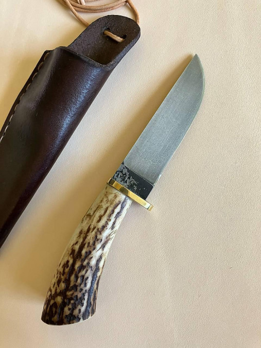 Nôž na krk (neck) 14 260 s parohom II. / noze-material - SAShE.sk