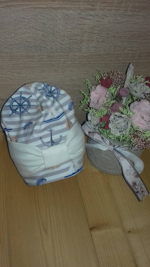 Čiapka s mašľou / LucHoc - SAShE.sk