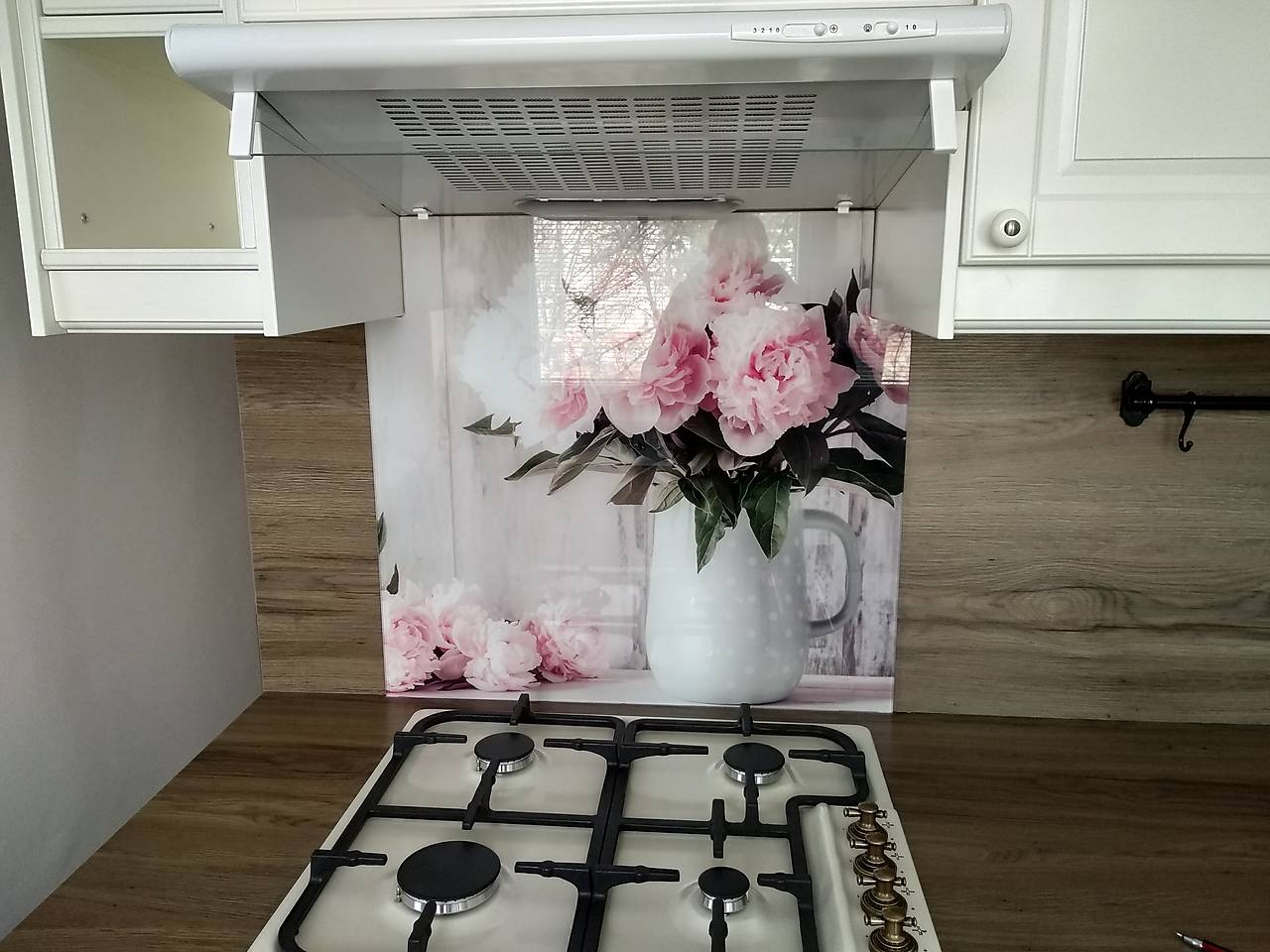 Sklenená zástena za sporák - RUŽE / DizajnSklo - SAShE.sk - Handmade ...