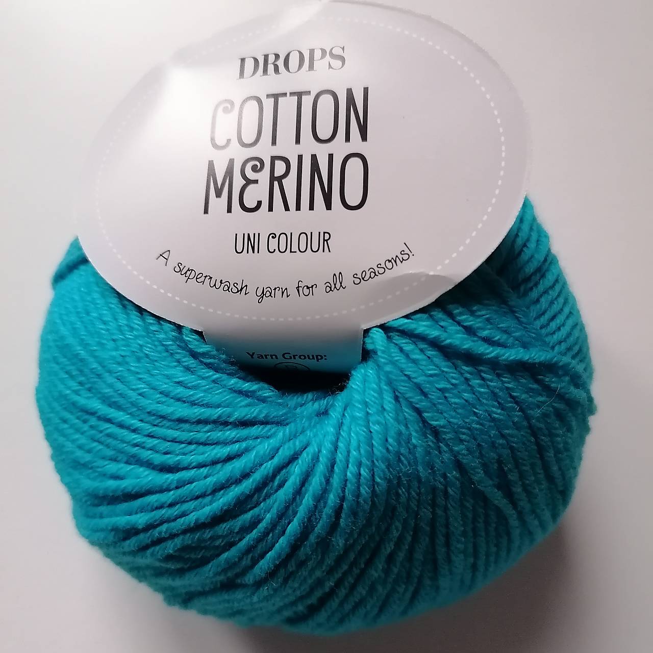 DROPS Cotton Merino (Azúrová modrá 24) / FlowerMandala - SAShE.sk