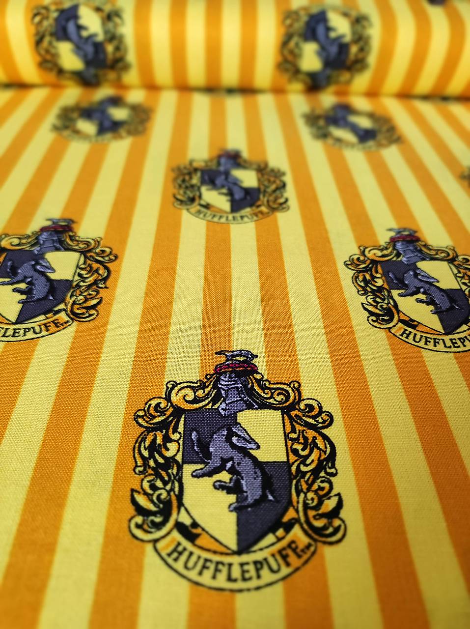 Bavlnená látka Harry Potter - Hufflepuff (Bifľomor) / latkyusimito ...
