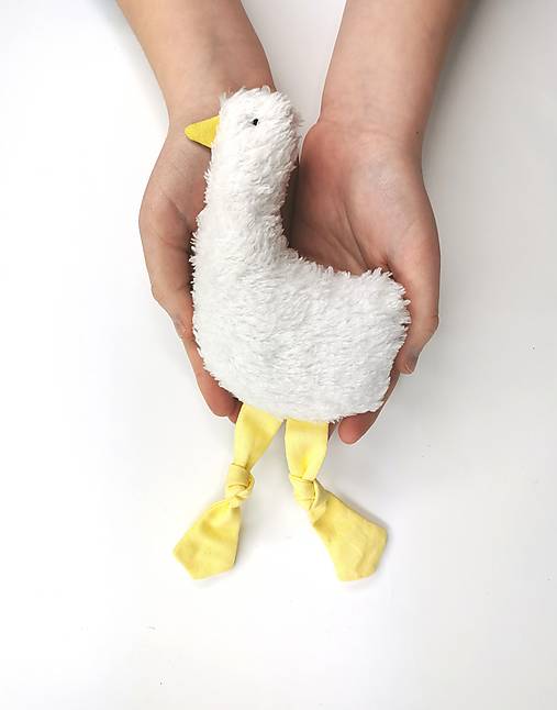 Plyšové kačičky (zltá) / Mary_Handmade - SAShE.sk