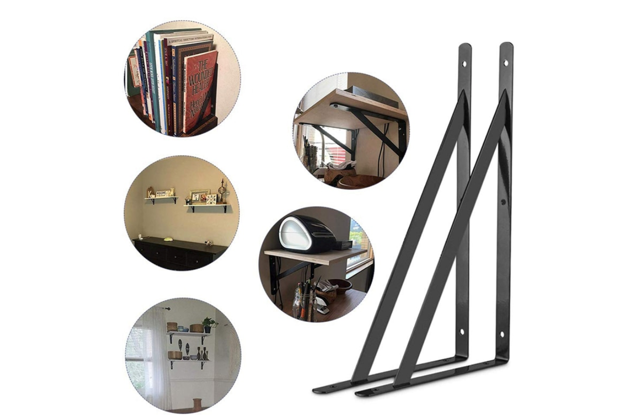 Držiak na policu (15-20-25-30 cm) Klek kovový DNPKK1002 - rôzne farby ...