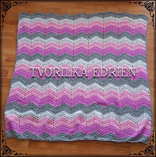 Háčkovaná deka VLNKY / Tvorilka.Edrien - SAShE.sk