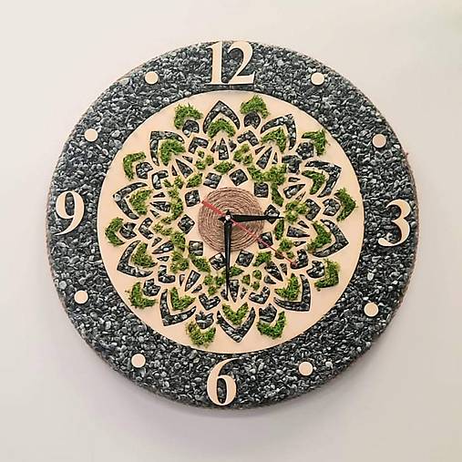 Hodiny z mandaly / BABADU - SAShE.sk