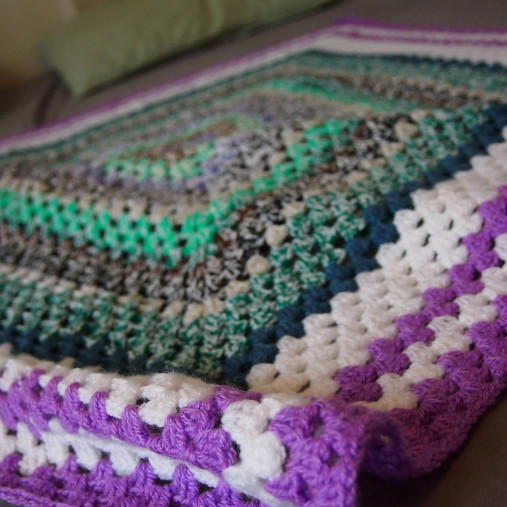 Háčkované DEKY (1,3m x 1,30) / dielna_kohutik - SAShE.sk