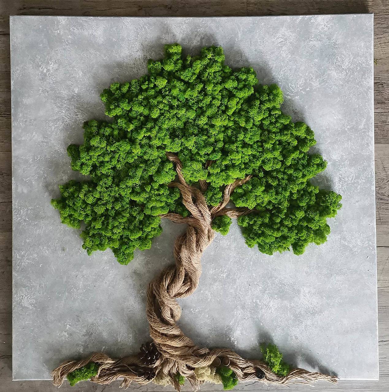 Machový obraz, strom života, 80x80 / MechShop - SAShE.sk - Handmade Obrazy