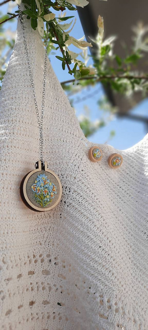 Vyšívaný set - Letná obloha / AgoMagico - SAShE.sk