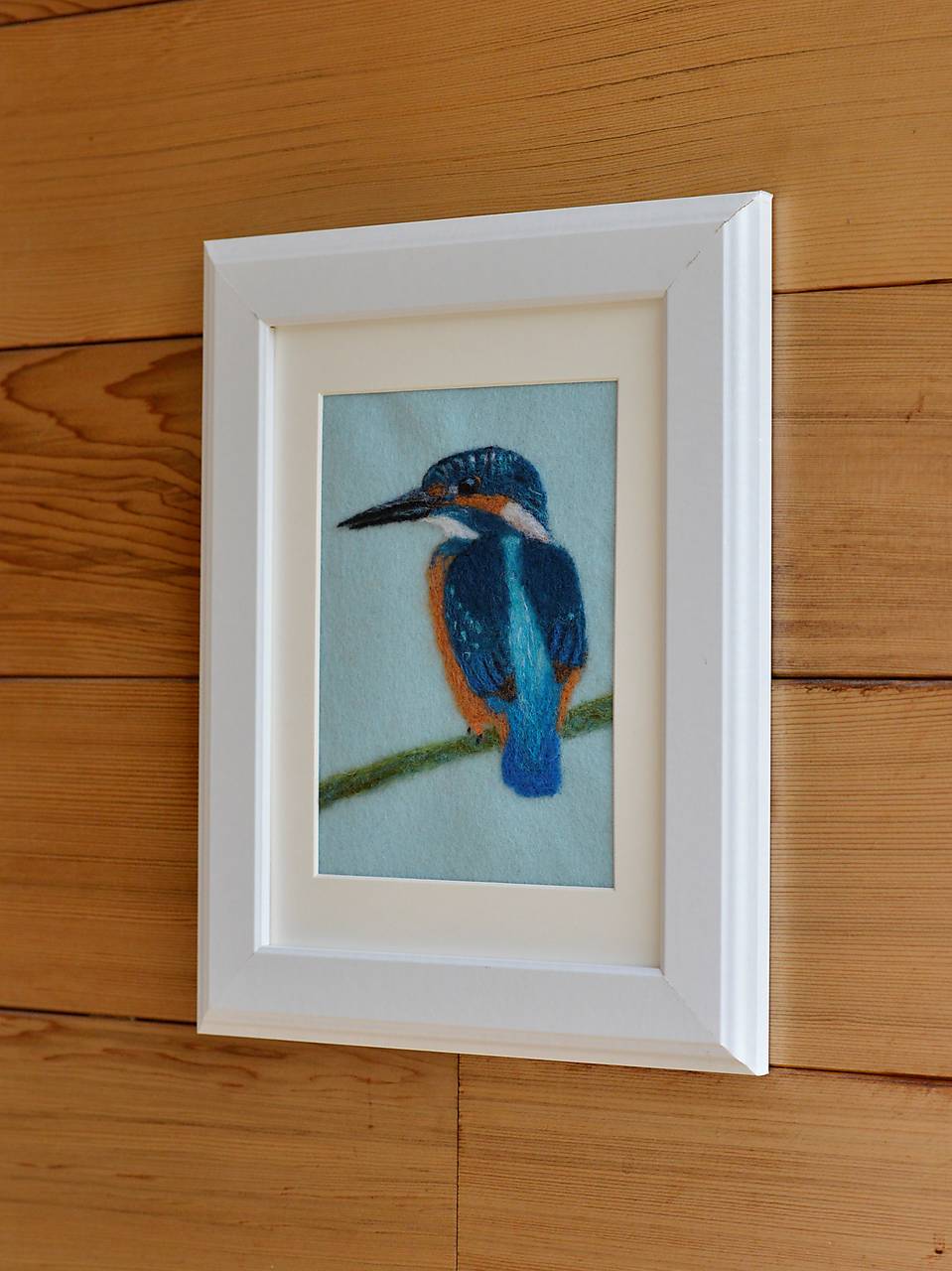 Rybárik riečny - plstený obraz / BrumBrum - SAShE.sk