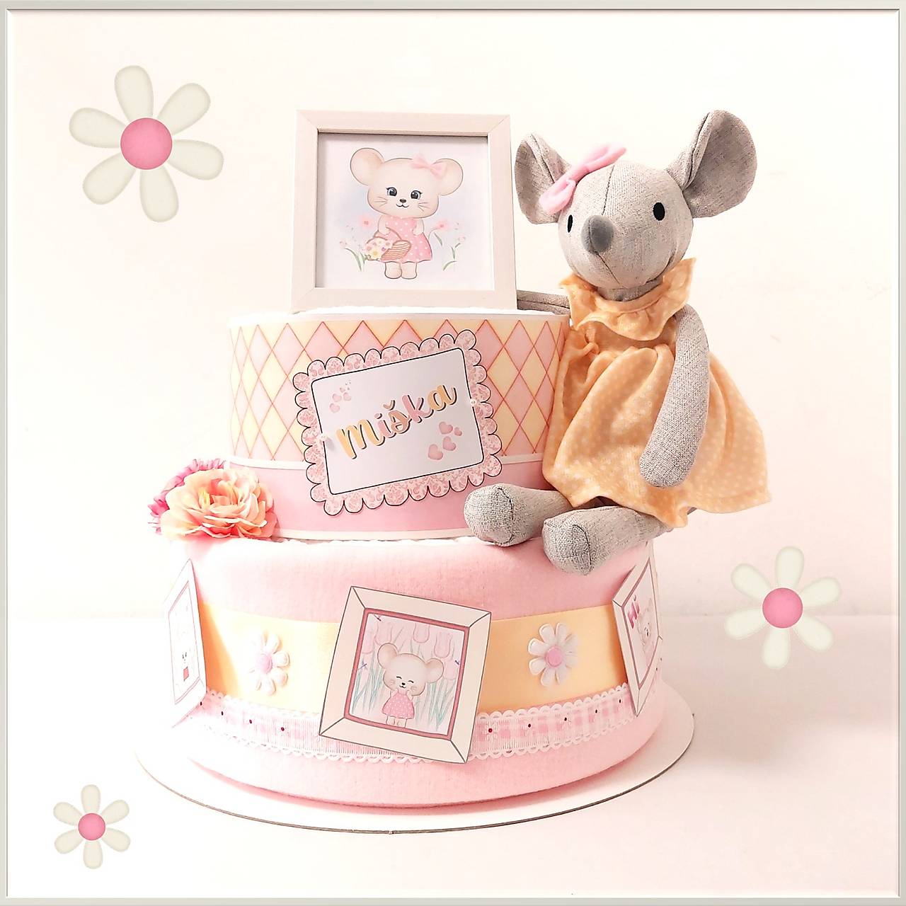 Plienková torta "MYŠKINE OBRÁZKY" / Plienkotorty - SAShE.sk - Handmade ...