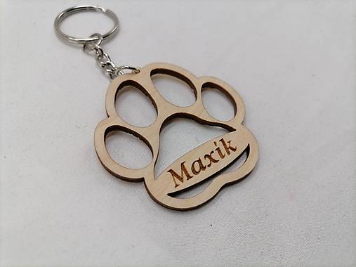 Labka s menom psíka kľúčenka / MelDecor - SAShE.sk