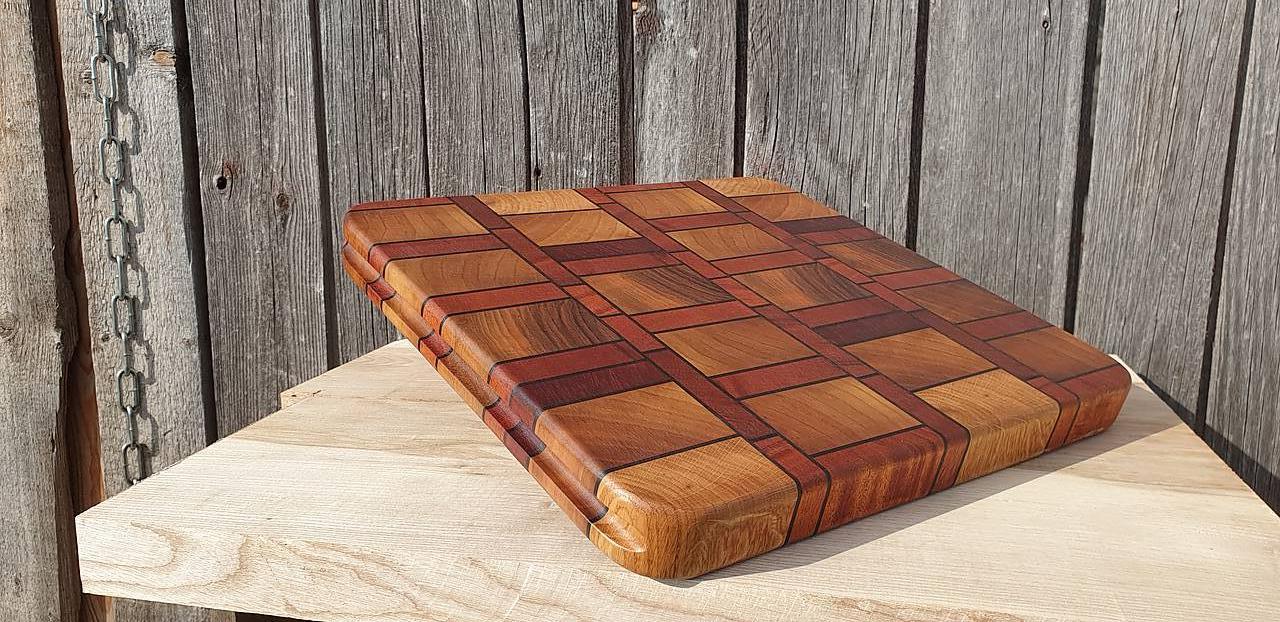 Doska na krájanie End-grain #E032 / LUW - SAShE.sk - Handmade Príbory, varešky, pomôcky