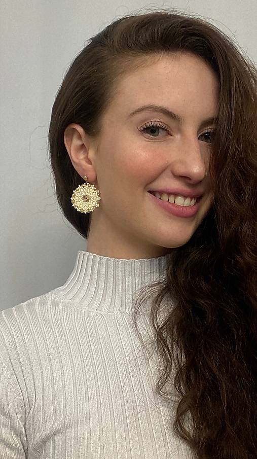 Náušnice HESTIA (Ivory) / Eviik - SAShE.sk