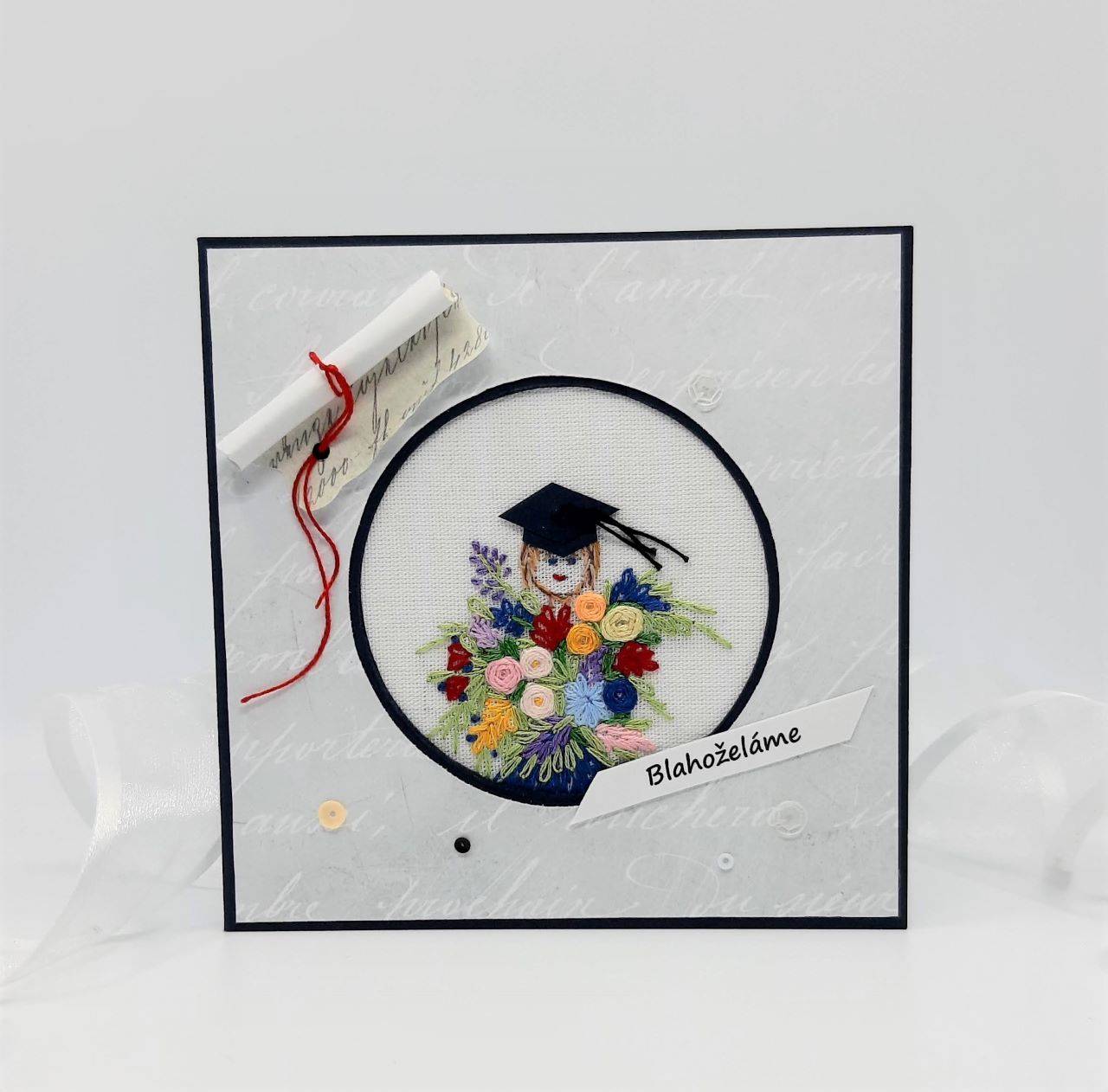 Dáma oslavuje promócie I - pohľadnica / helena.chmelova - SAShE.sk