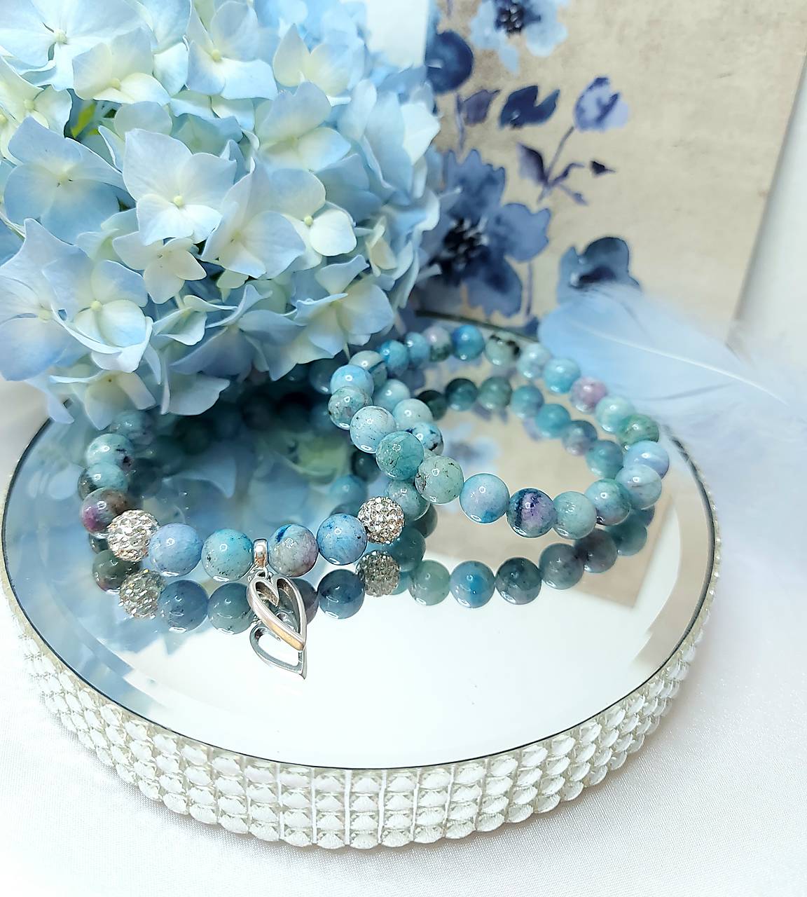 Náramok Hemimorfit blue (Náramok Anjel Strážny) / JewelryKejt - SAShE.sk