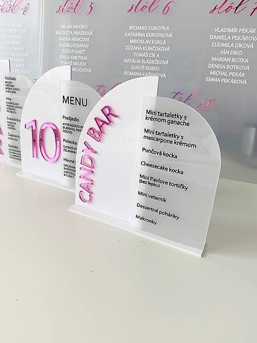 Candy Bar menu / TamiSticker - SAShE.sk