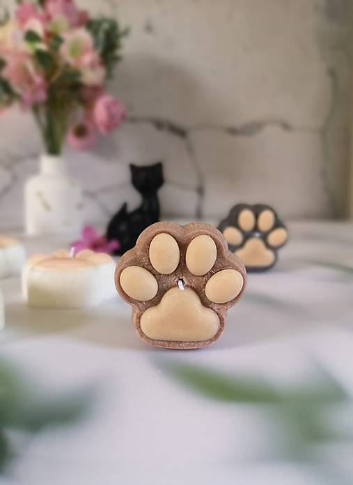 Sviečka zvieracia labka, darčeková krabička / charoitDECOR - SAShE.sk