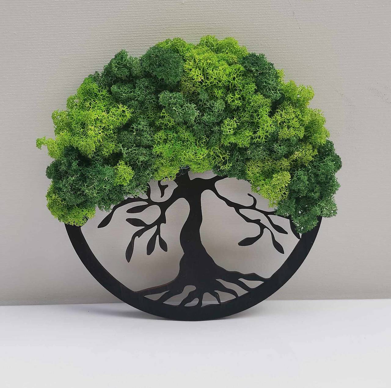 Machový obraz, strom života, 20 cm / MechShop - SAShE.sk