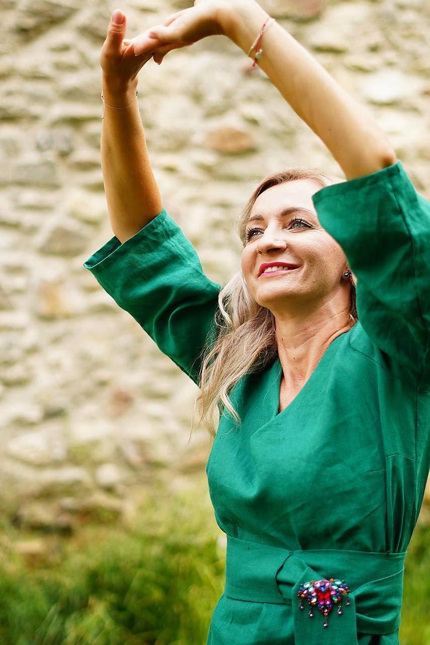 ľanové šaty JULEY (mladistvá) / ladiza - SAShE.sk