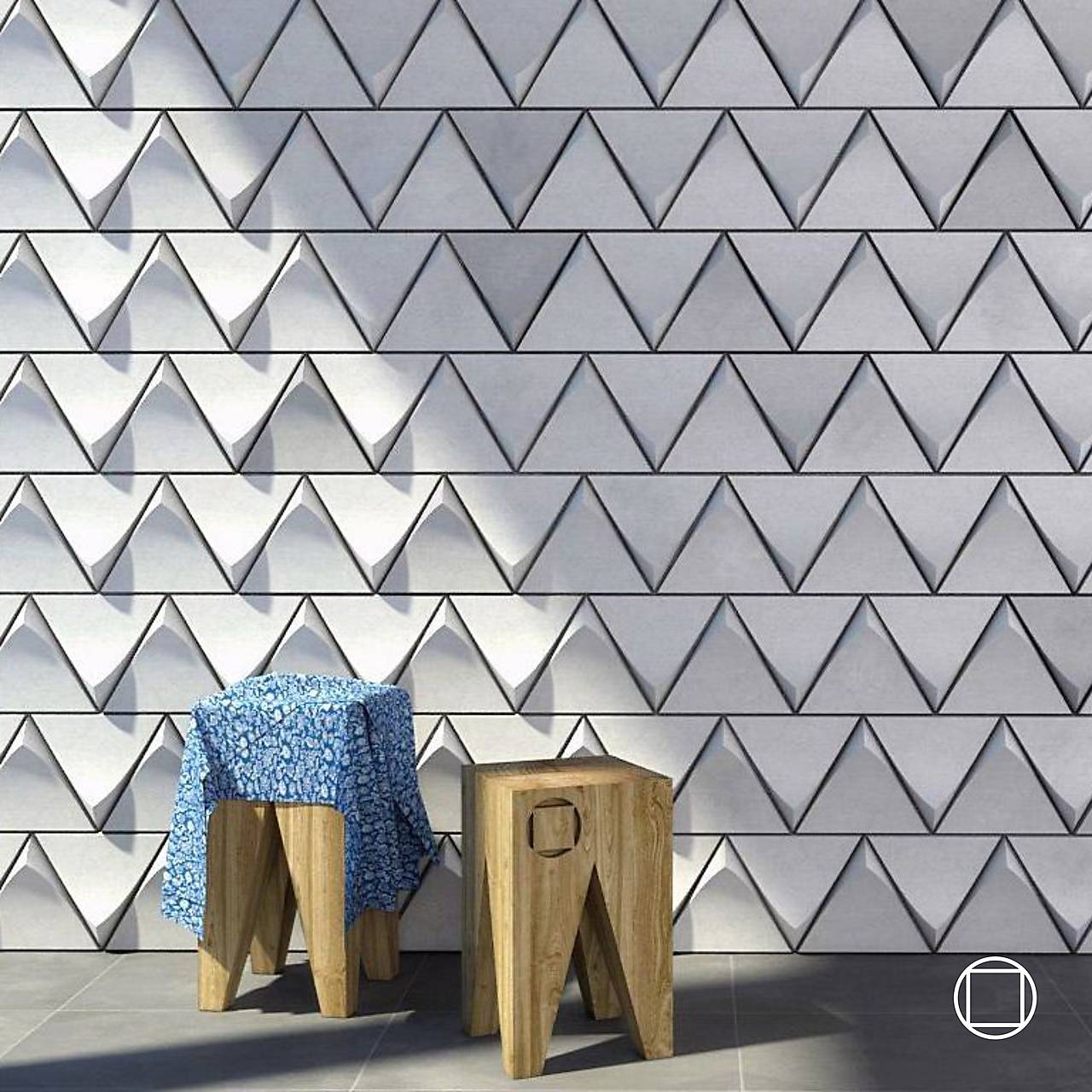 TRIGON - 3D betónový obklad / INEXART - SAShE.sk