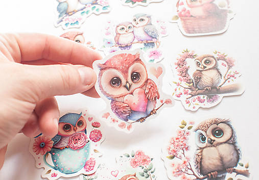 Nálepka / set Cute Sovička II. / Lucy-Art - SAShE.sk