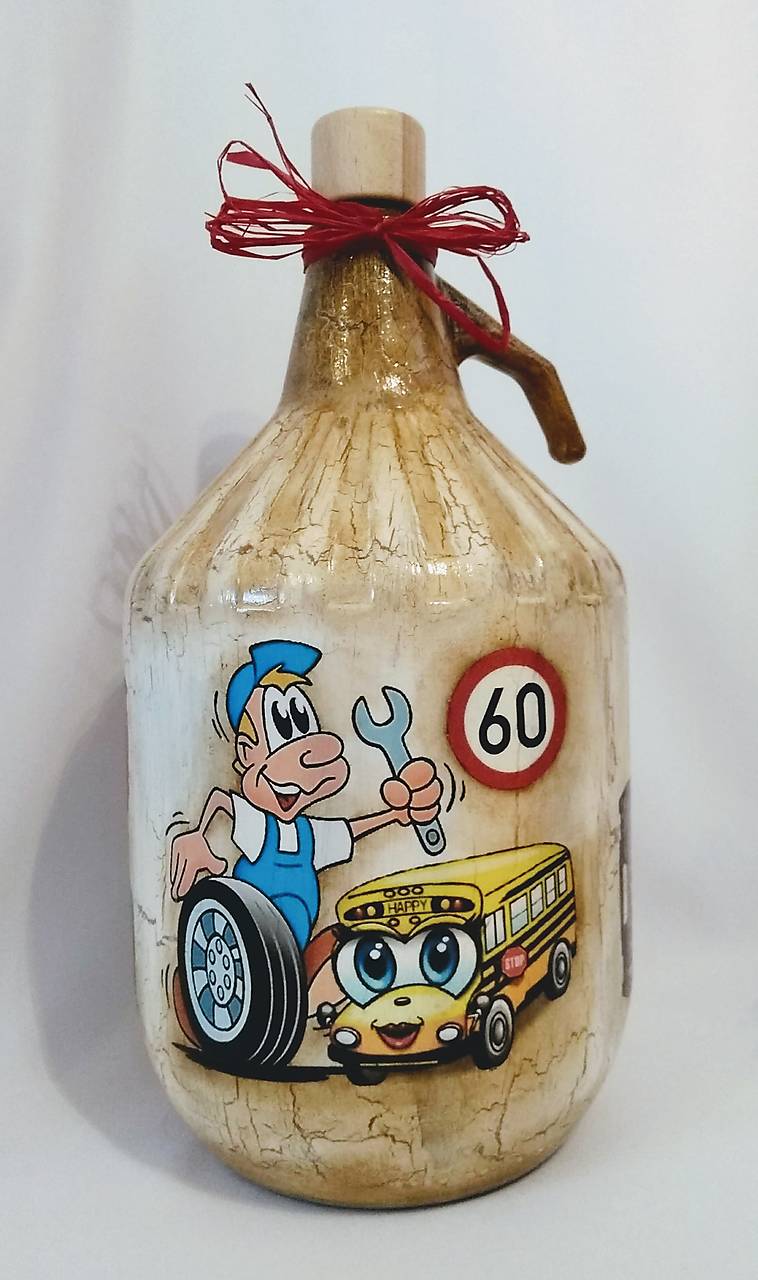 Demižón 5l + poháriky / DarcekySWD - SAShE.sk