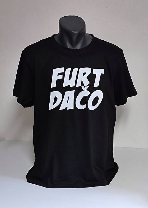 Tričko pánske FURT DAČO biele / rwd-darceky - SAShE.sk