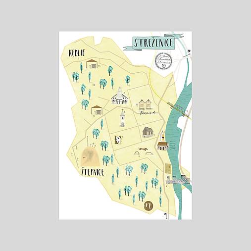 Mapa vášho mesta/dediny / sq_stationery - SAShE.sk