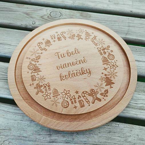 Drevený podnos na koláče (Podnos ošetrený olejom na drevo vhodným pre ...