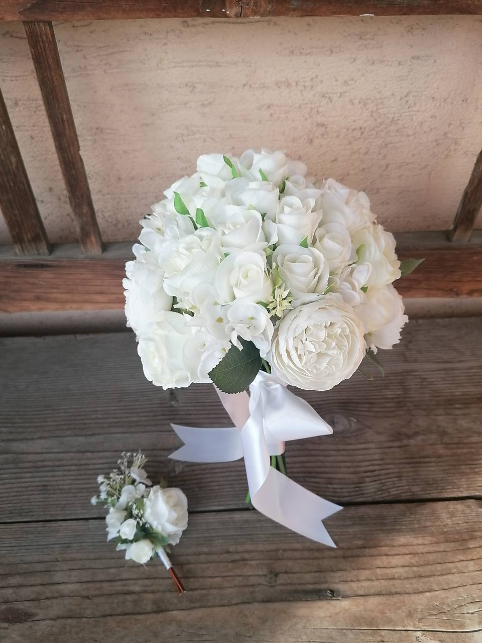 Svadobná kytica..biela neha / luccydesign - SAShE.sk